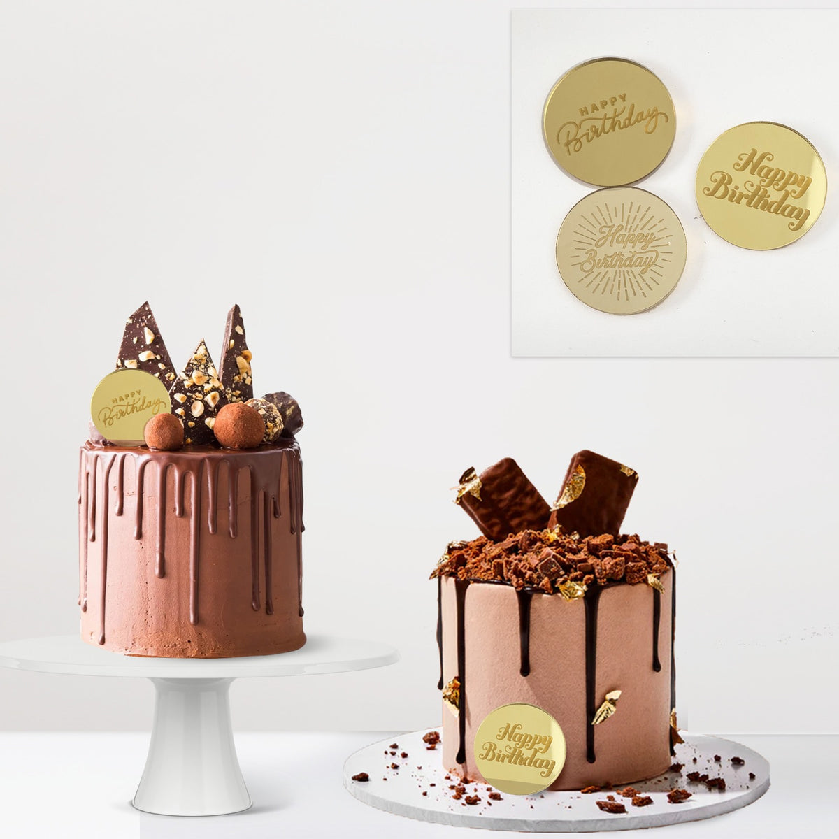 Cake Topper Happy Birthday Círculo – topperland